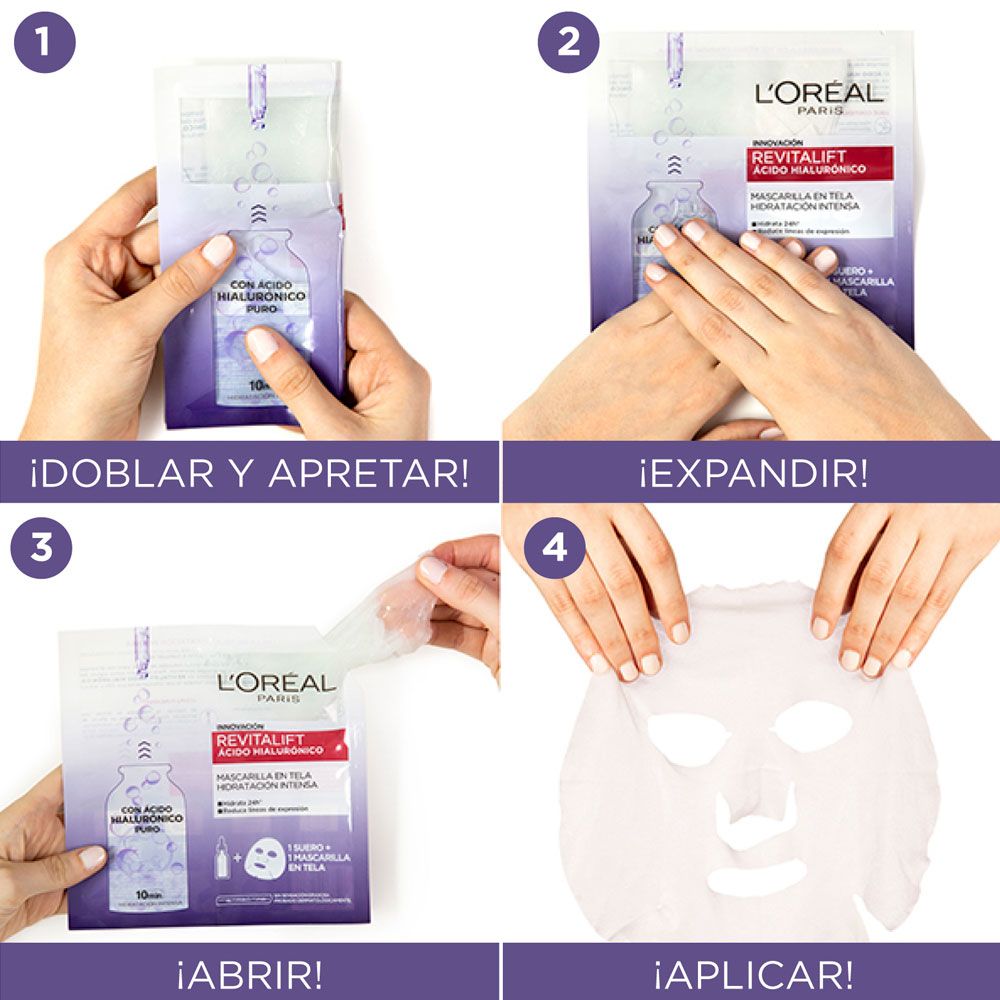 Loreal Paris Revitalift ácido Hialurónico Mascarilla En Tela Farmacia