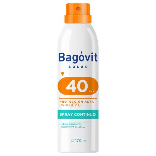 Bagóvit protector solar fps 40 spray continuo corporal y facial x 170ml ...