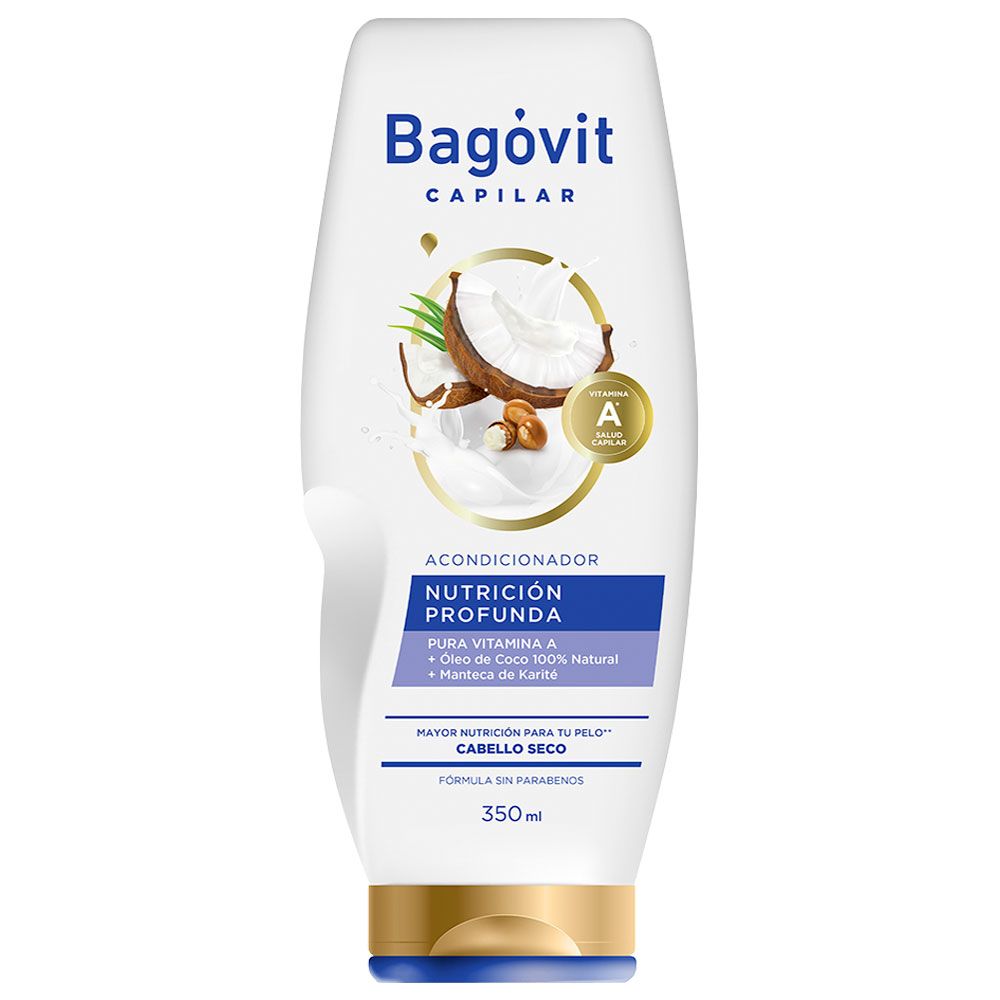 Bagóvit capilar nutrición profunda acondicionador para cabello seco x ...