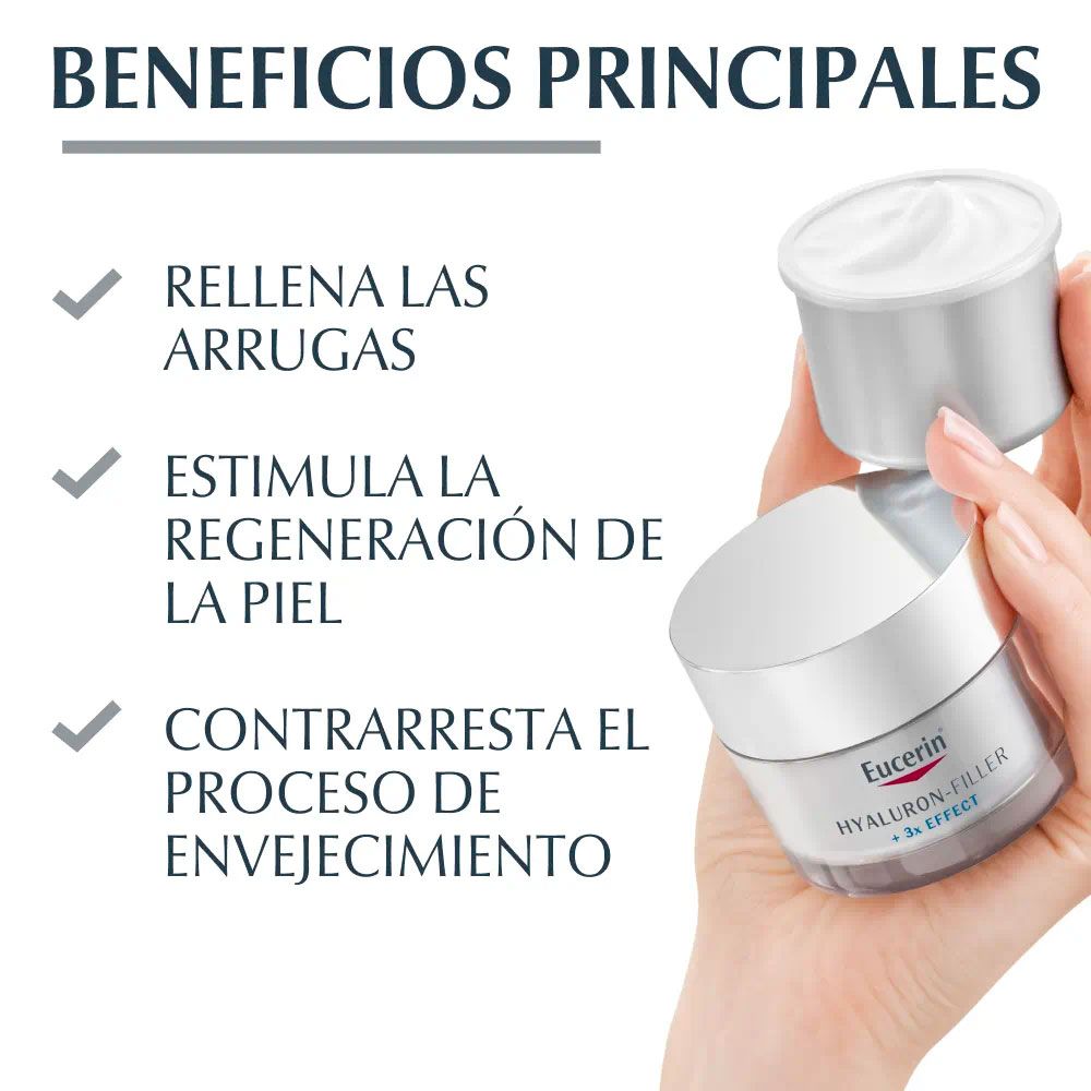 Eucerin Hyaluron Filler 3x Effect Repuesto Crema Facial De Noche ... Eucerin Hyaluron Filler 3x Effect Repuesto Crema Facial De Noche ...