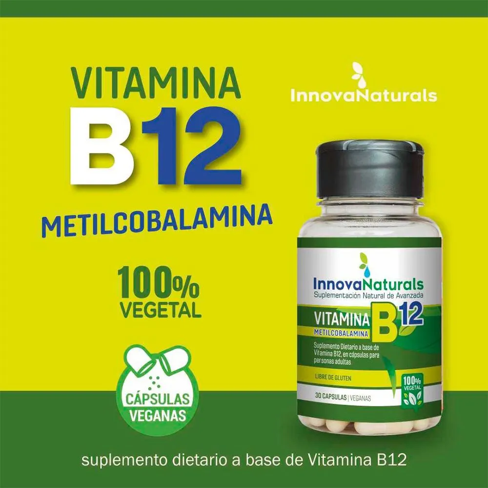 Innovanaturals Vitamina B12 Metilcobalamina Suplemento Dietario X 30 ...
