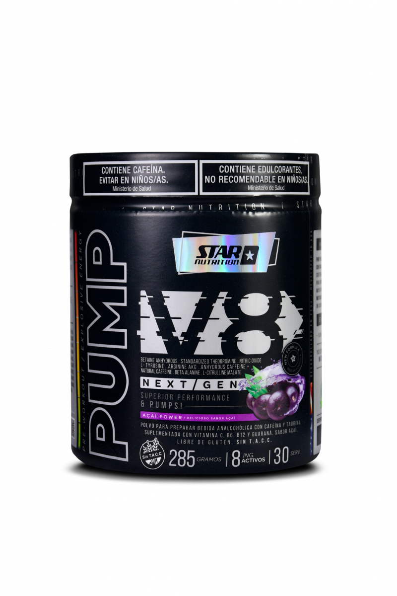Star Nutrition Suplemento Pre Entreno Pump V8 En Polvo X 285 Gramos ...