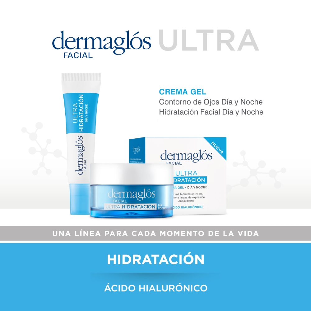 Dermaglós Facial Ultra Hidratación Crema Gel Día Y Noche X 50 Gramos ...