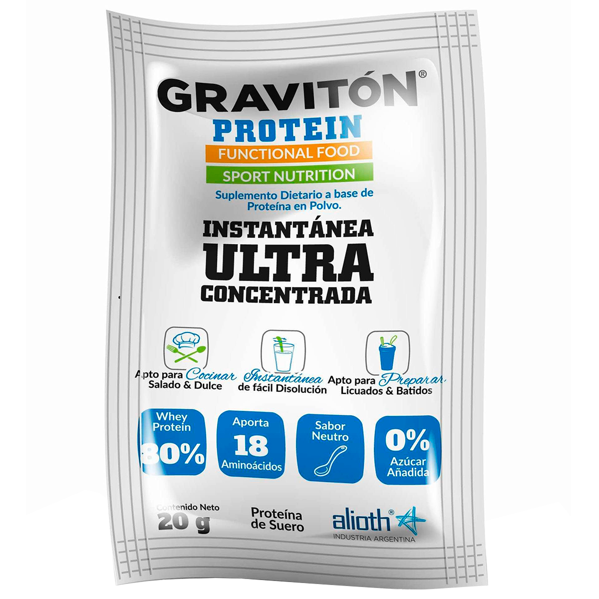 Graviton Protein Ultra Concentrada Sabor Neutro X 20 Sobres - Farmacia ...