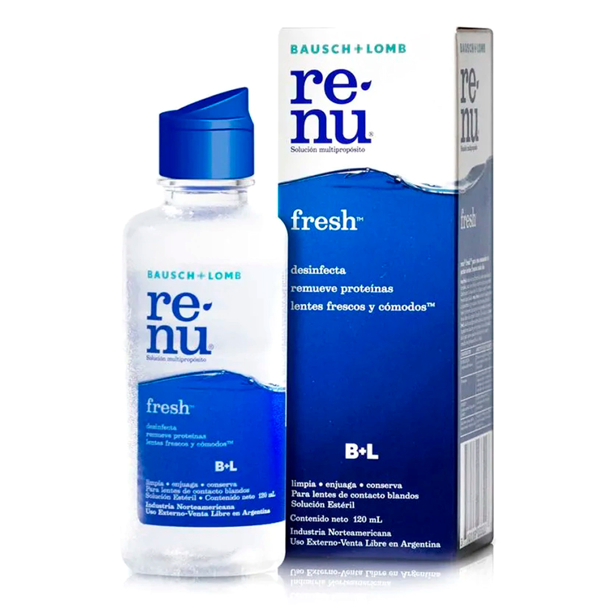 Renu Fresh Solución Multipropósito Lentes De Contacto X 120ml ...