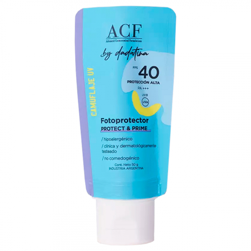 Acf By Dadatina Fotoprotector Protect & Prime Fps40+ Invisible Facial X ...