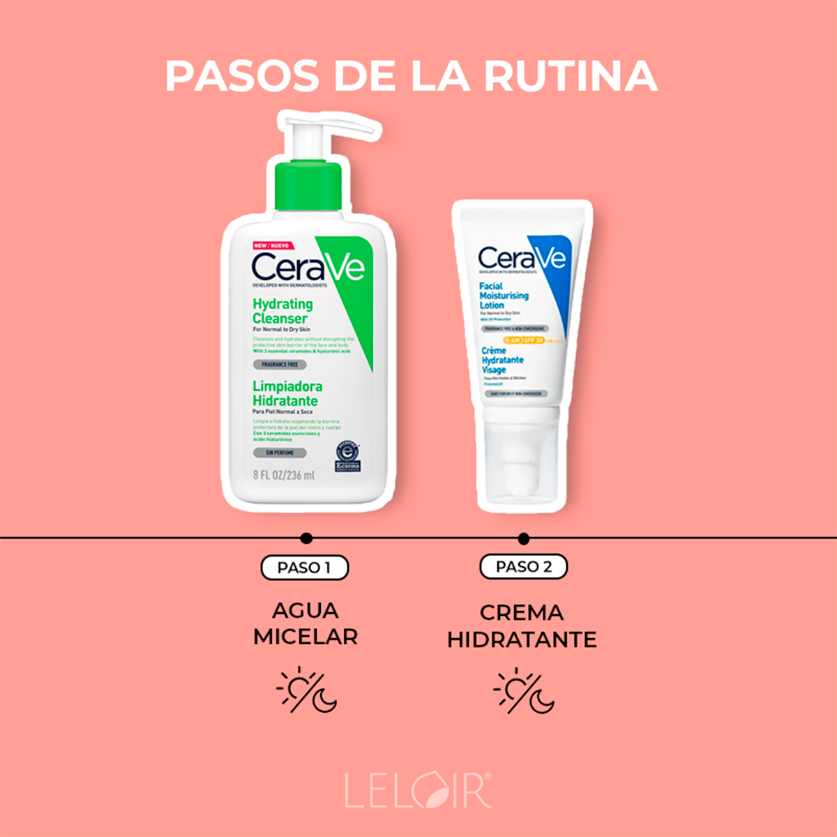 Rutina Cerave Facial Piel Normal A Seca - Farmacia Leloir - Tu farmacia ...