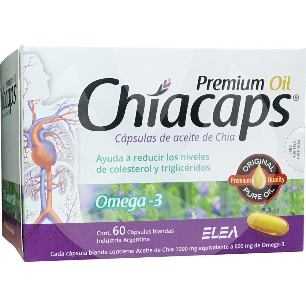 Chiacaps aceite de chia omega 3 - Farmacia Leloir - Tu farmacia online ...