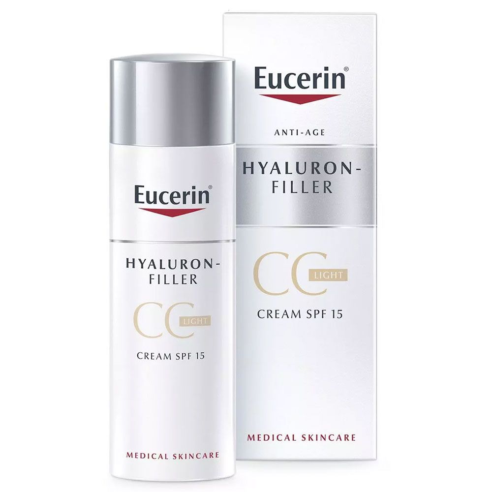 Eucerin hyaluron filler cc cream facial color antiedad x 50ml ...