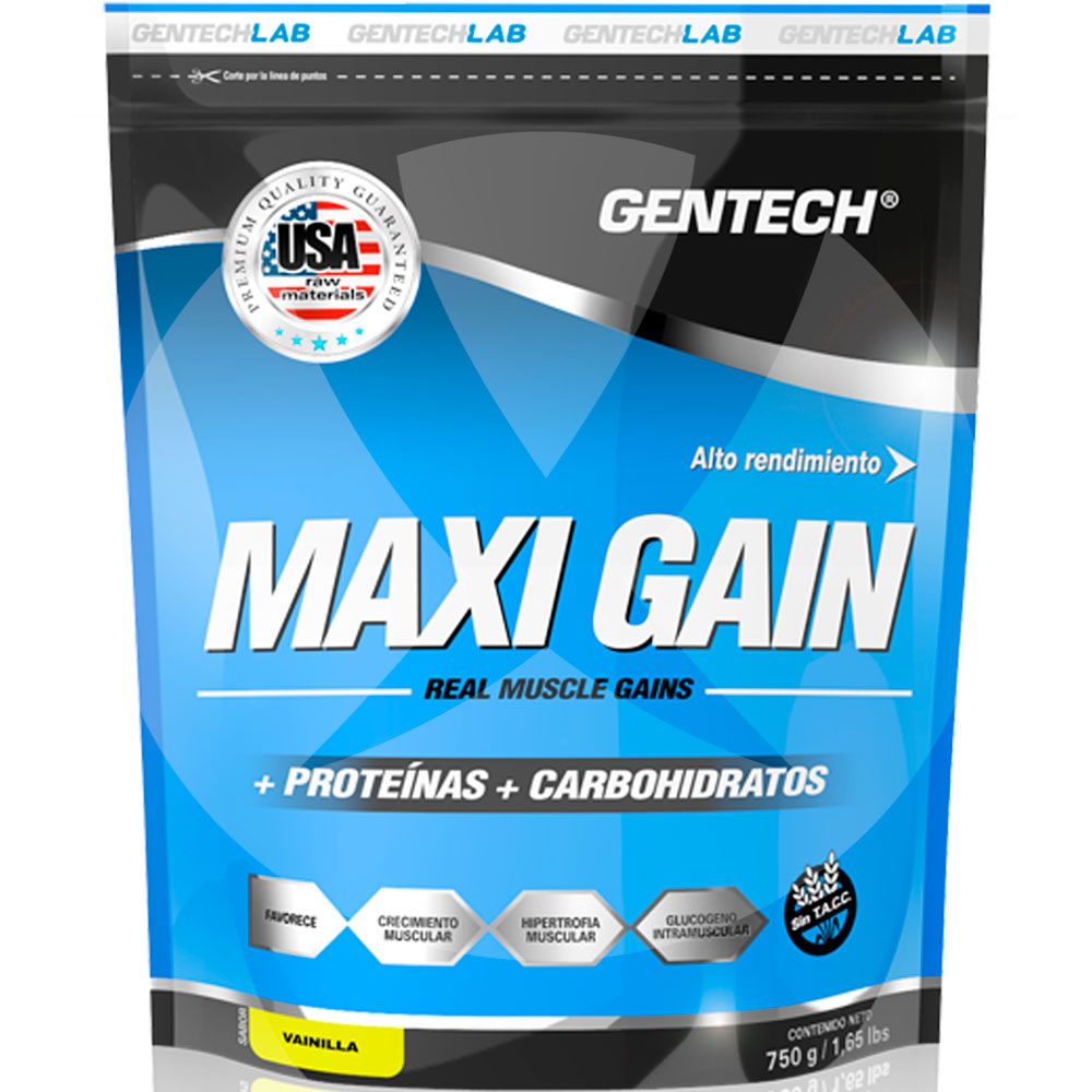 Gentech maxi gain polvo x 750 gramos - Farmacia Leloir - Tu farmacia ...