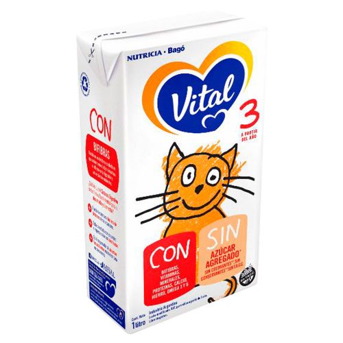 Vital 3 Leche Nueva Fórmula A Partir De 1 Año Brick X 1000ml - Farmacia ...